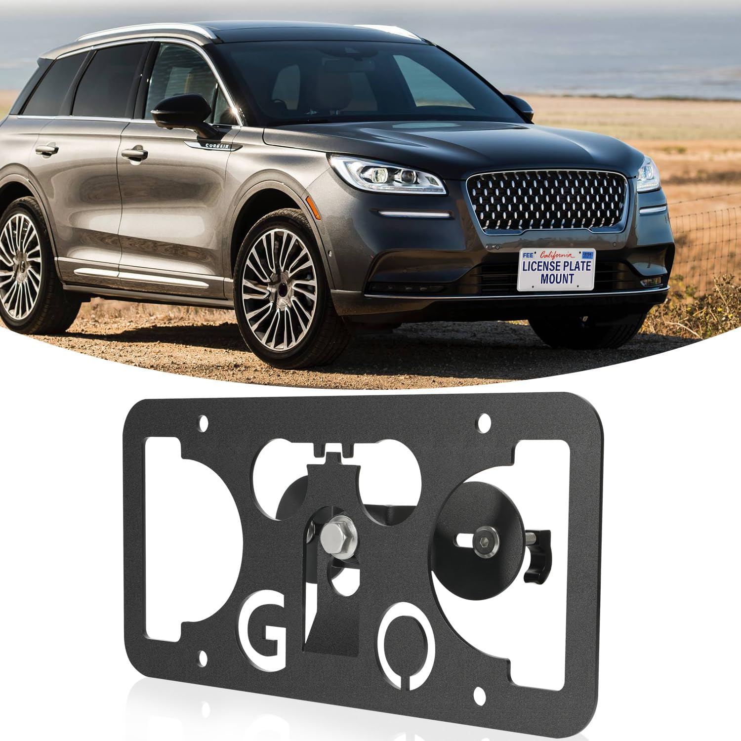 Amazon.com: Front Bumper Tow Hook License Plate Mount Bracket fits for ...