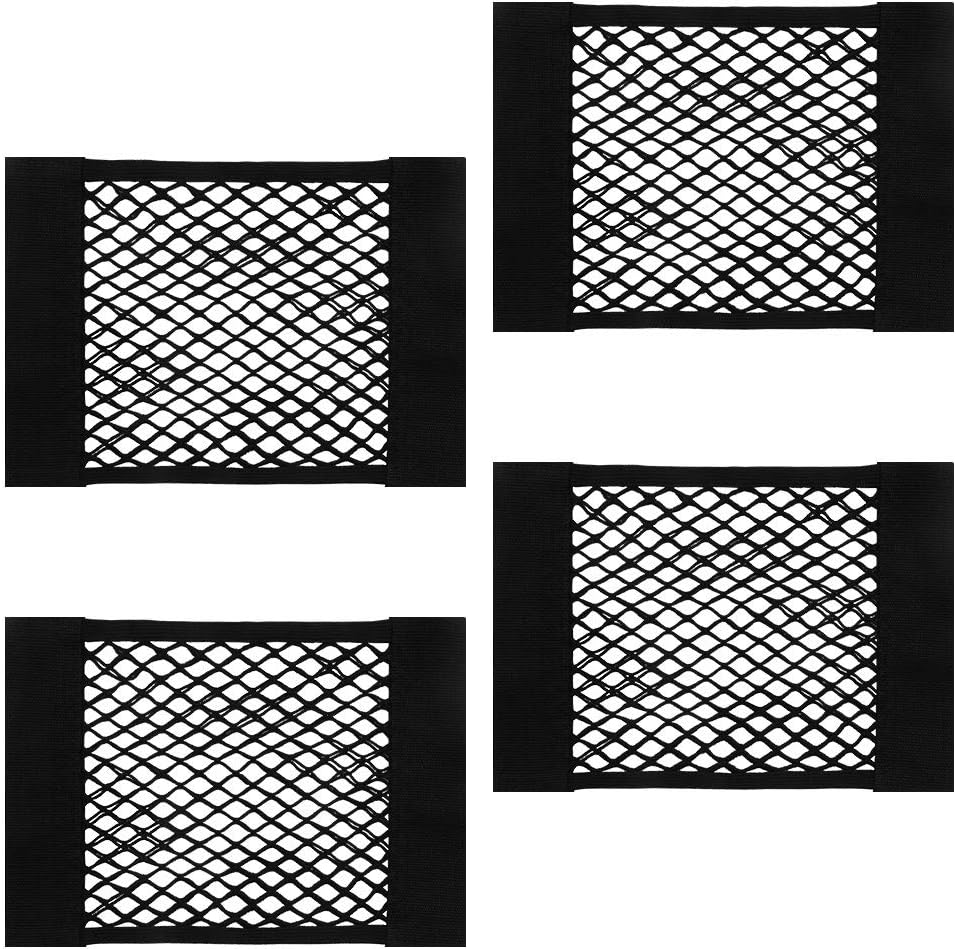 4 PCS Cargo Net, Universal Mesh Cargo Storage Net Organizer Bag Elastic ...