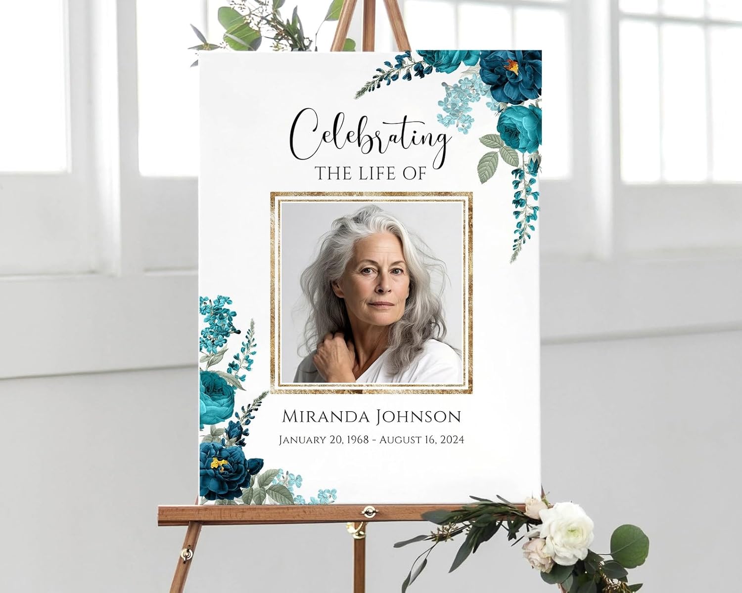 Amazon.com : Funeral Memorial Sign, Celebrating Of Life Decorations ...