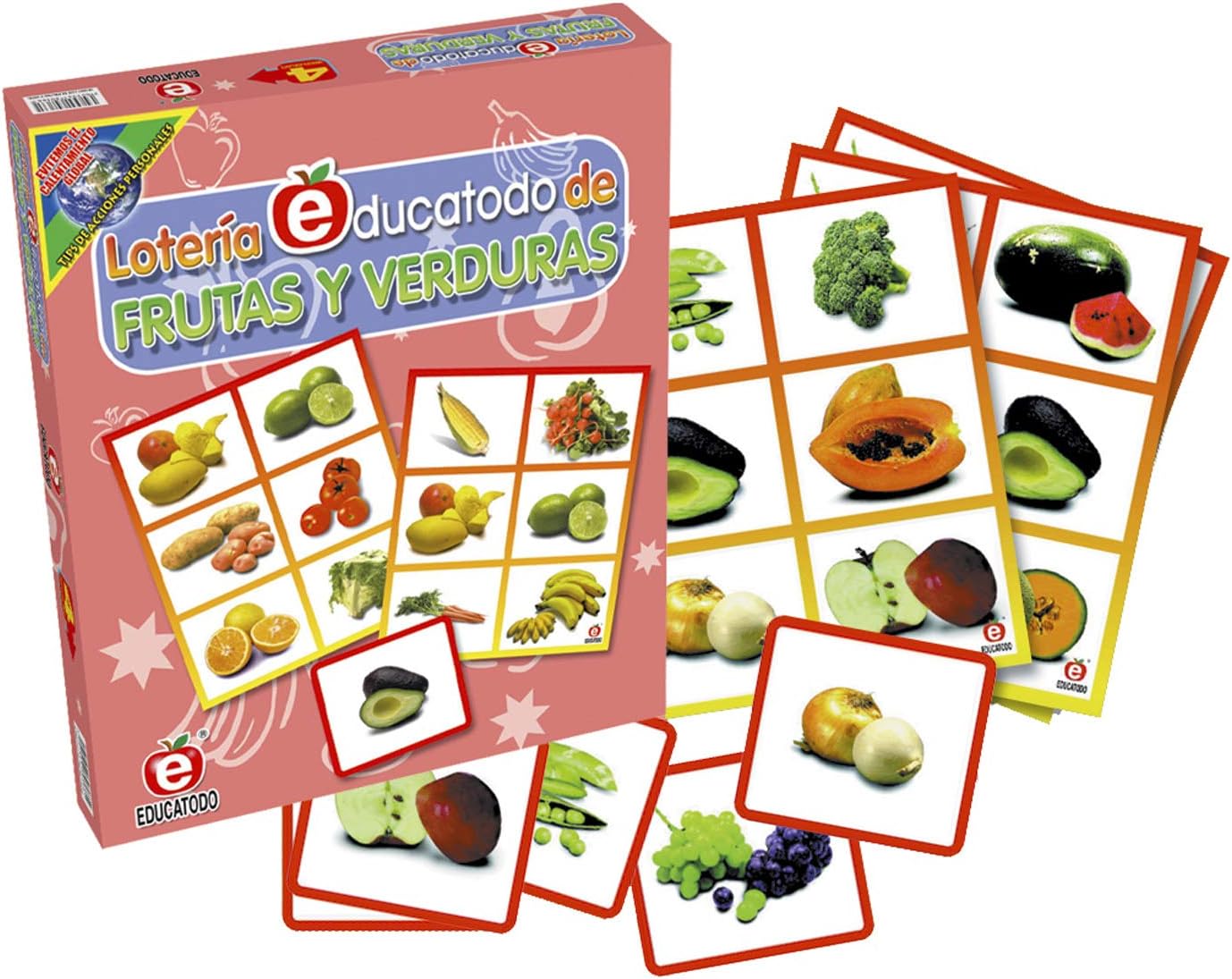 Educatodo Lotería de Frutas y Verduras : Amazon.com.mx: Juguetes y Juegos