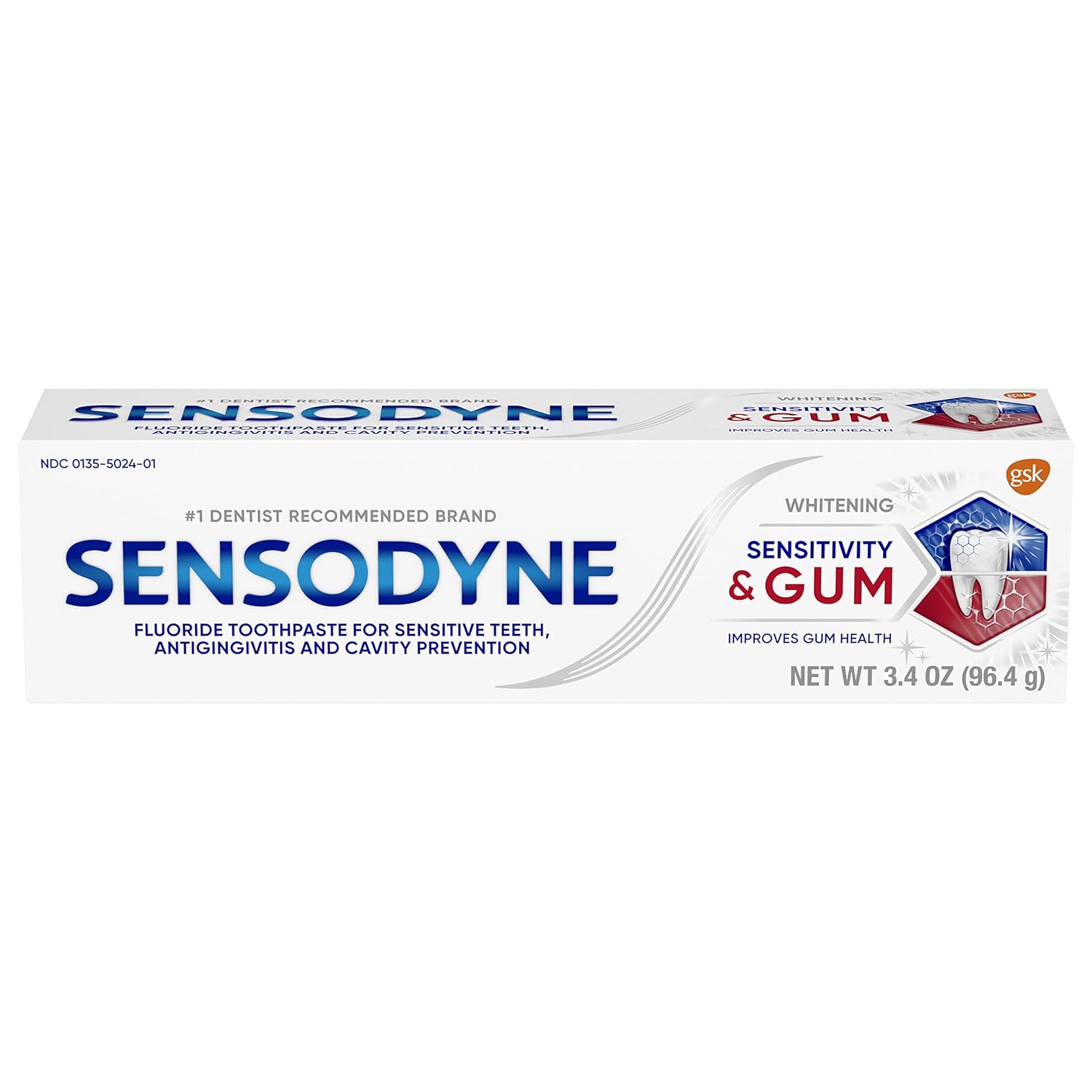 Amazon.com : Sensodyne Sensitivity & Gum Whitening Toothpaste ...