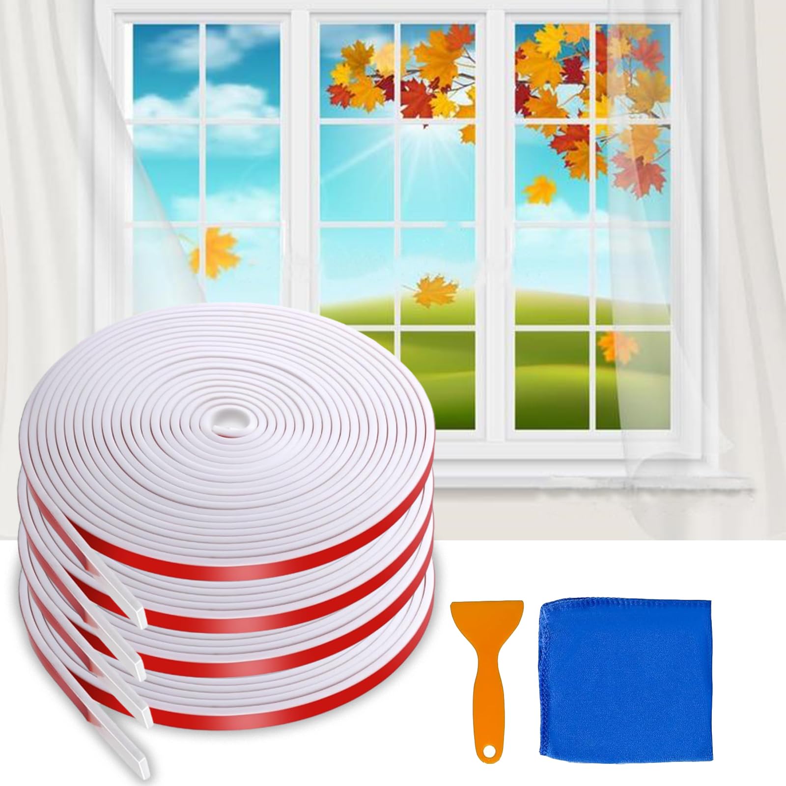 Amazon.com: 4 Rolls Window Grille Inserts Grid Kit 60 FT Self Adhesive ...