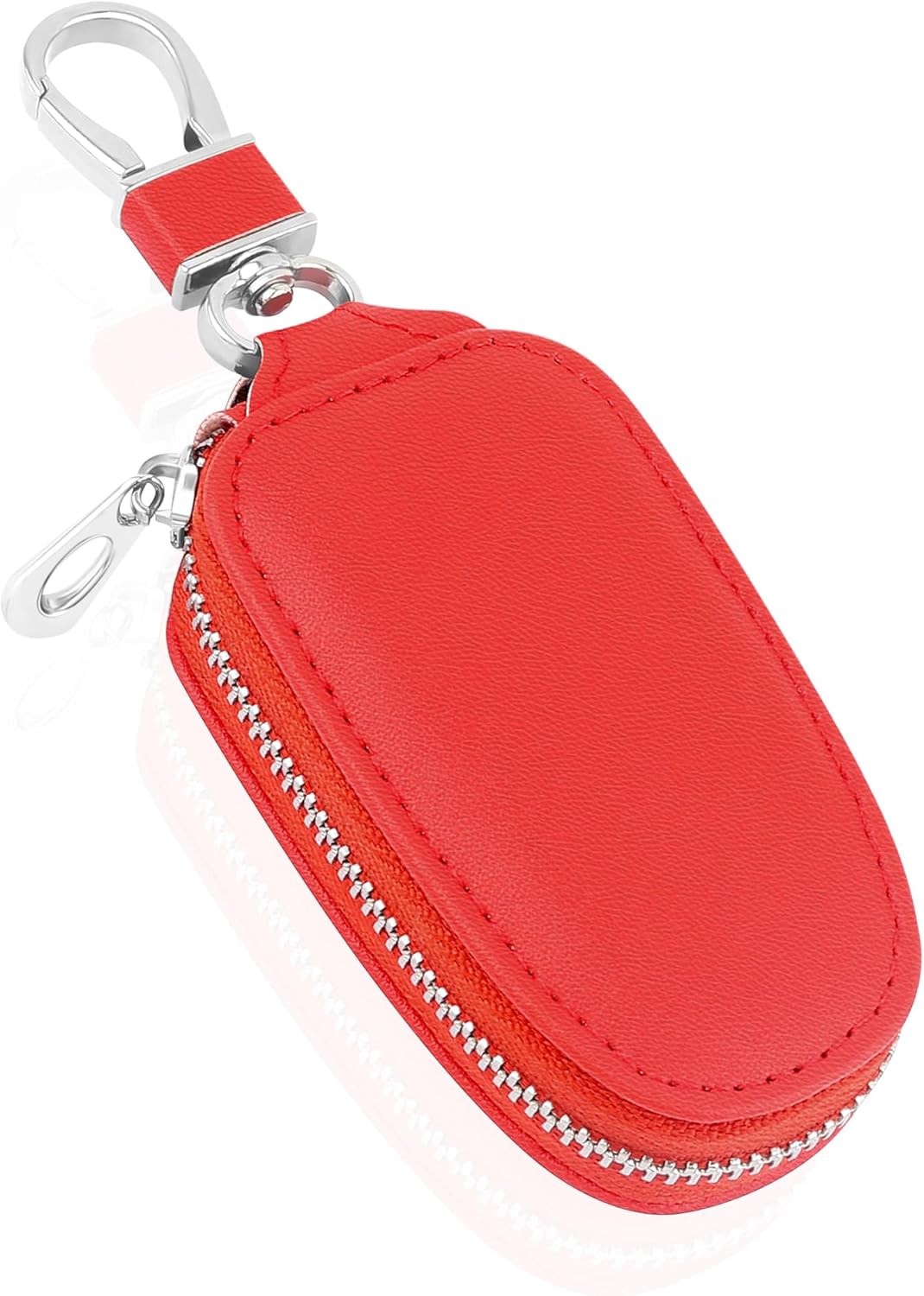Amazon.com: SSNNUU Stylish PU Leather Car Key Fob Protector with Zipper ...