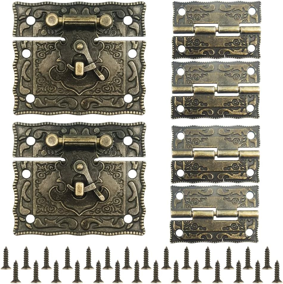 SDTC Tech Retro Design Jewelry Box Antique Right Latch Hook and Vintage ...