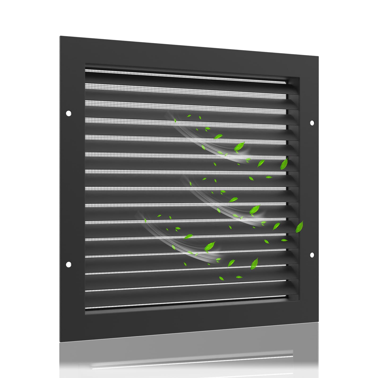 Snapklik.com : Elecoman 12" X 12" Aluminum Gable Vent,Metal Attic Vents