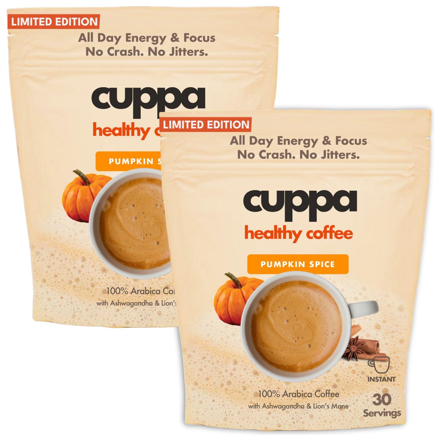 Amazon.com : Cuppa Healthy Mushroom Insant Coffee with Lion's Mane ...