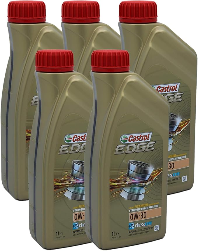 Castrol Edge 0w30 olio motore auto benzina diesel 5x1lt. : Amazon.it ...