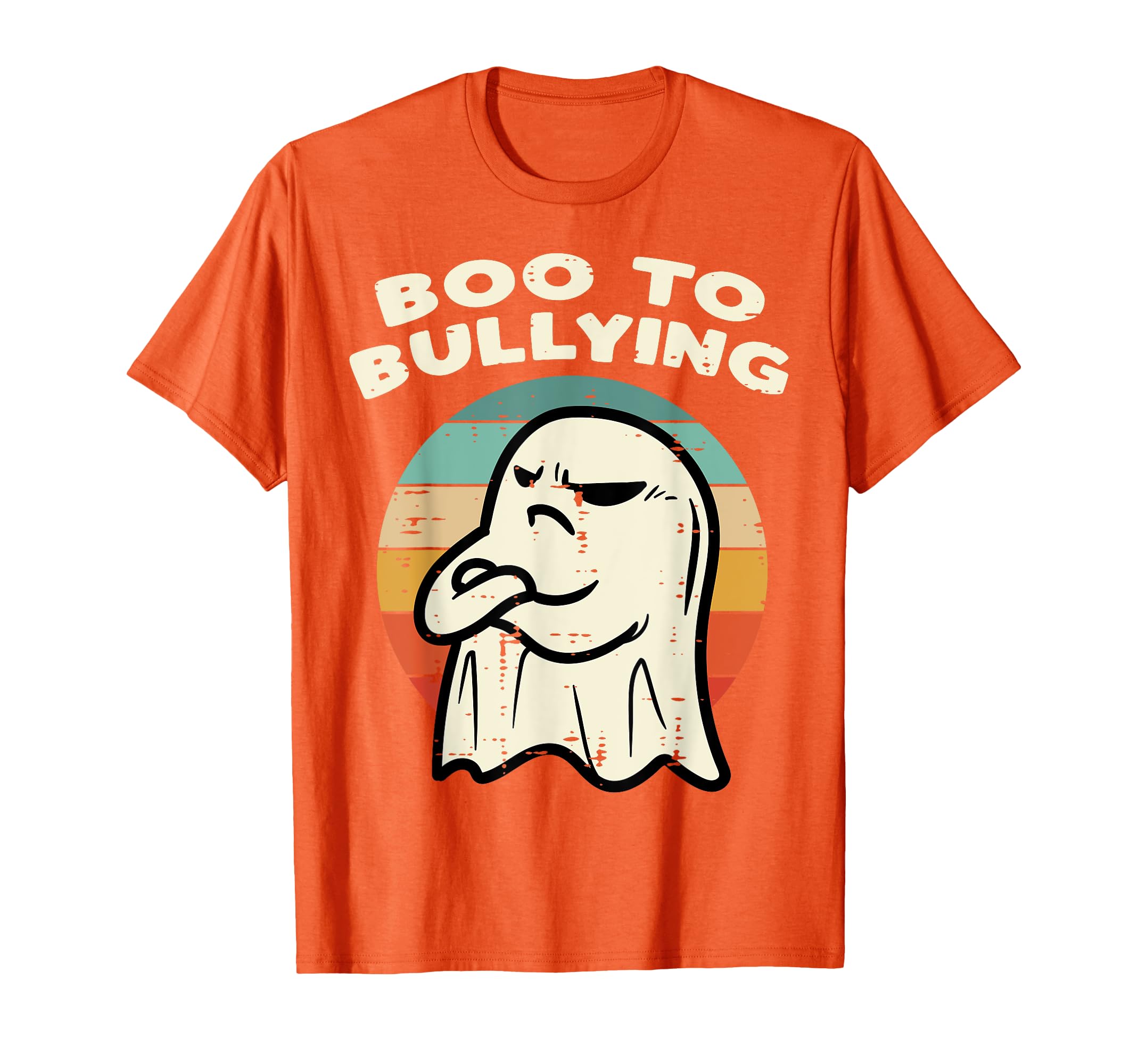 Amazon.com: Boo To Bullying Retro Orange Unity Day Halloween Ghost Kids ...