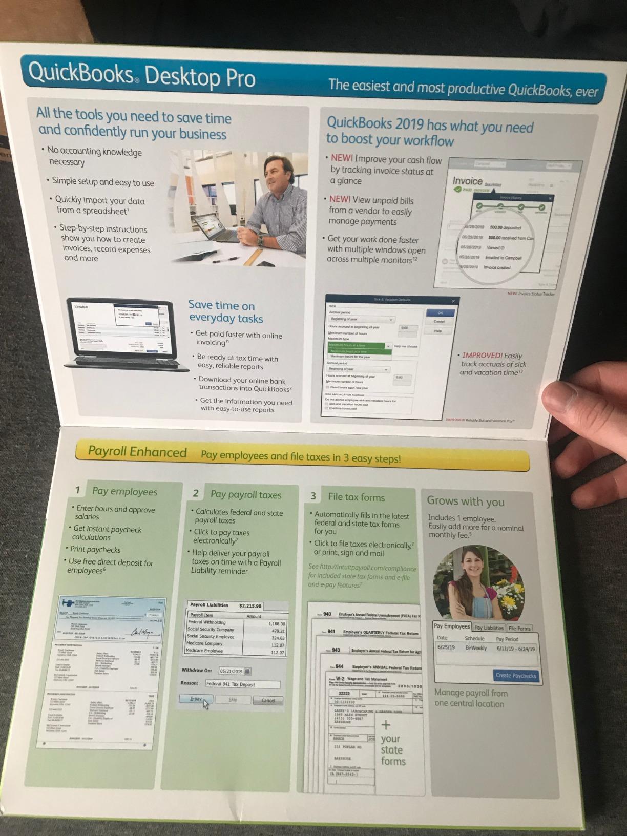 Amazon.com : [Old Version] QuickBooks Desktop Pro 2019 with Enhanced ...