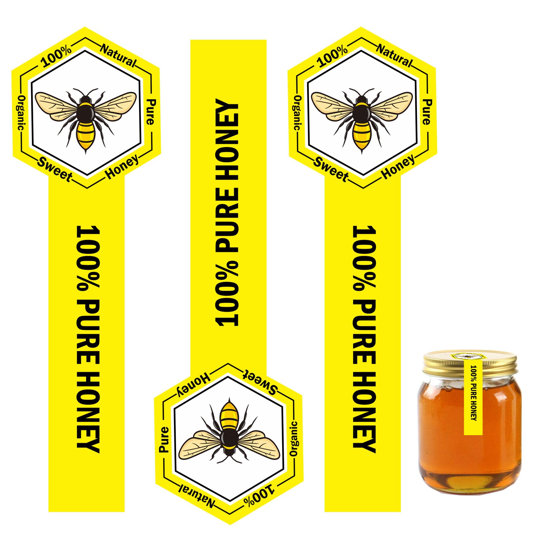 Honey Bee Labels For Jars Wholesale Honey Labels Custom Stickers For