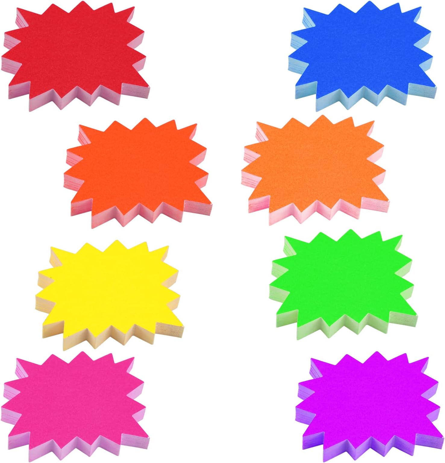 milaosk 80 Pcs Fluorescent Starburst Sale Signs, Star Burst Poster ...