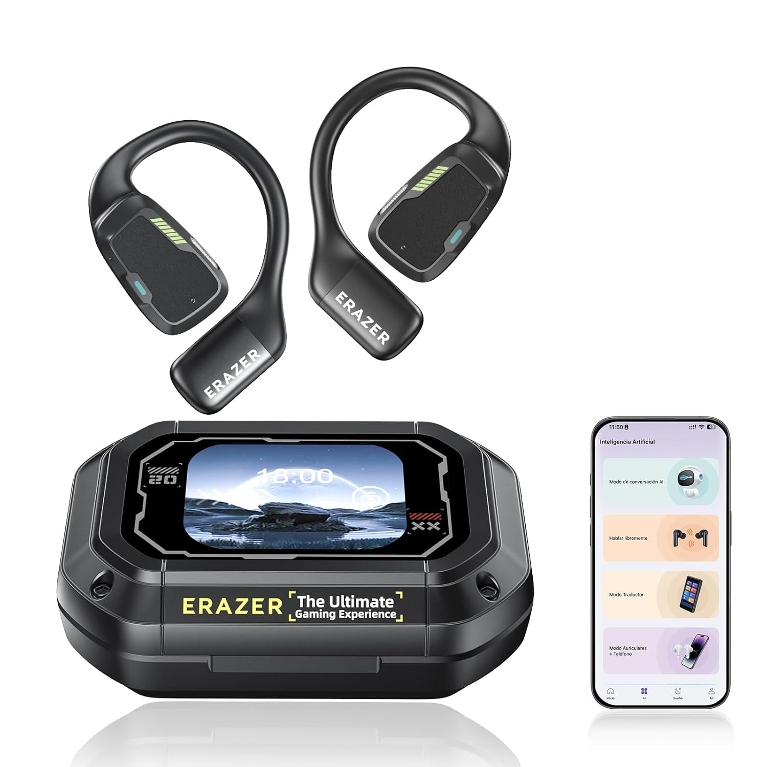 ERAZER XP6 Translation Earbuds Real Time - AI 135 Language Translator ...