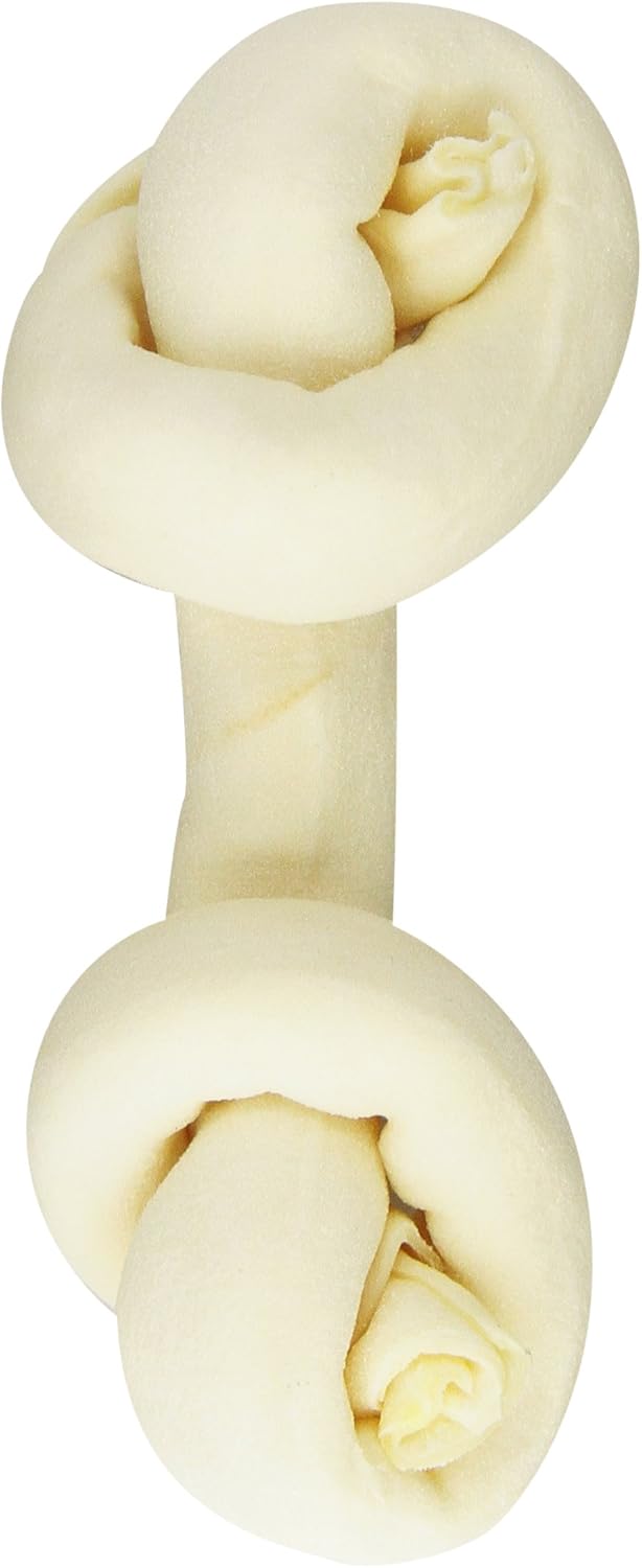 Amazon.com : Rawhide Brand 6-Inch Natural Round Safety-Knot Bone ...