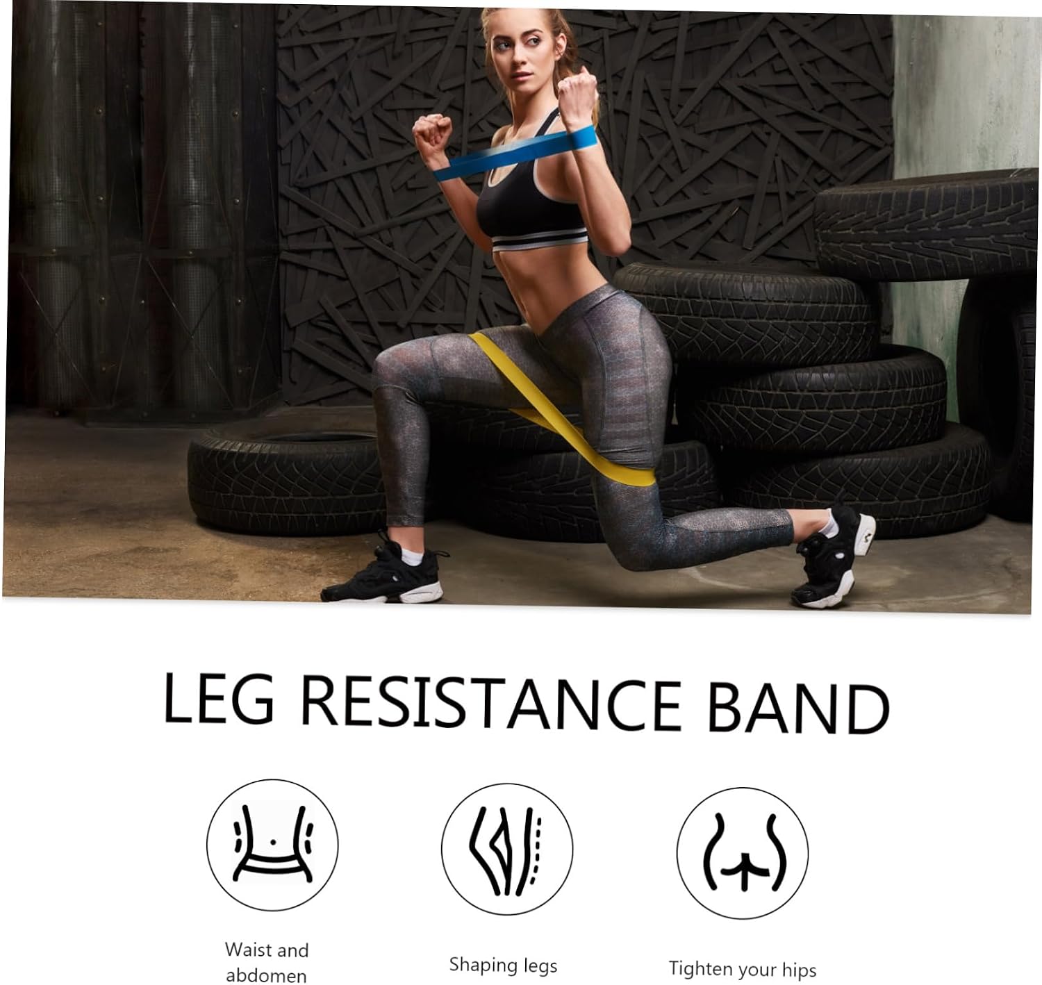 BESPORTBLE 2pcs Leg Tube Strap Pilates Ankle Strap Leg Resistance Band ...