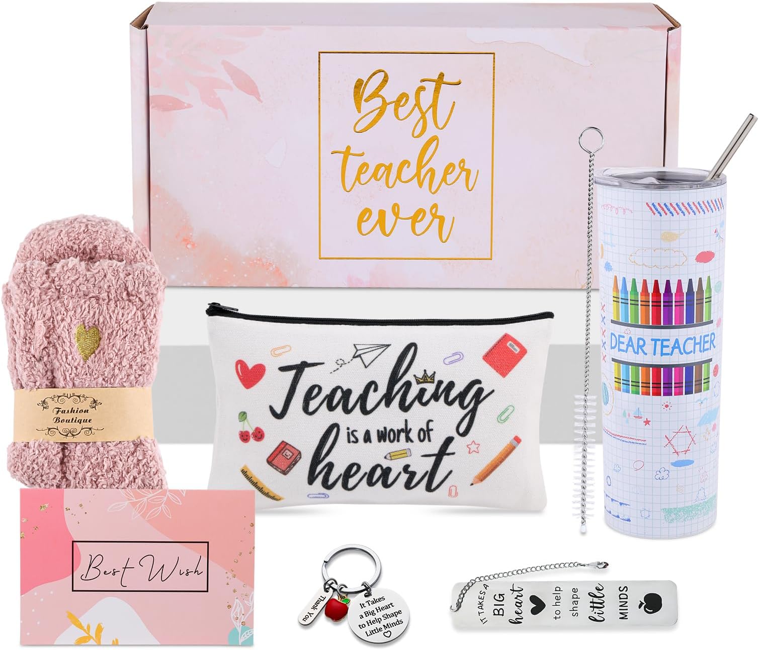 Amazon.com | Ramede Teacher Appreciation Gift Basket, Thank You Teacher ...