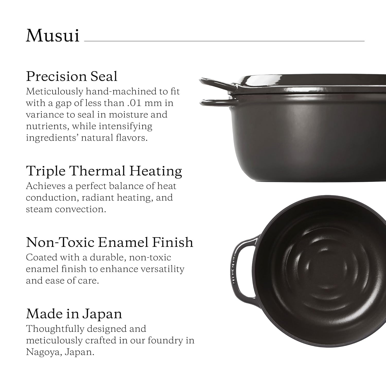 Vermicular Musui–Kamado (RICEPOT) | Cast Iron Induction Cooker | Precision Multicooker ...