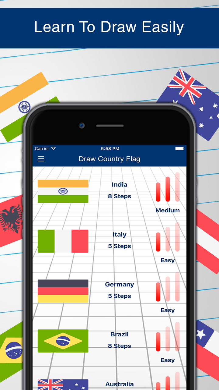 How to Draw Country Flags - App on Amazon Appstore