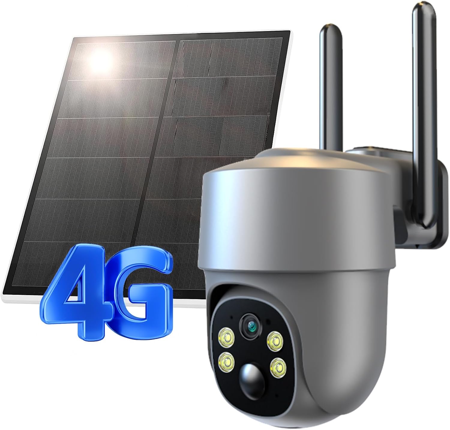 Amazon.com : PROJOY 4G LTE Cellular Security Camera Outdoor Solar ...