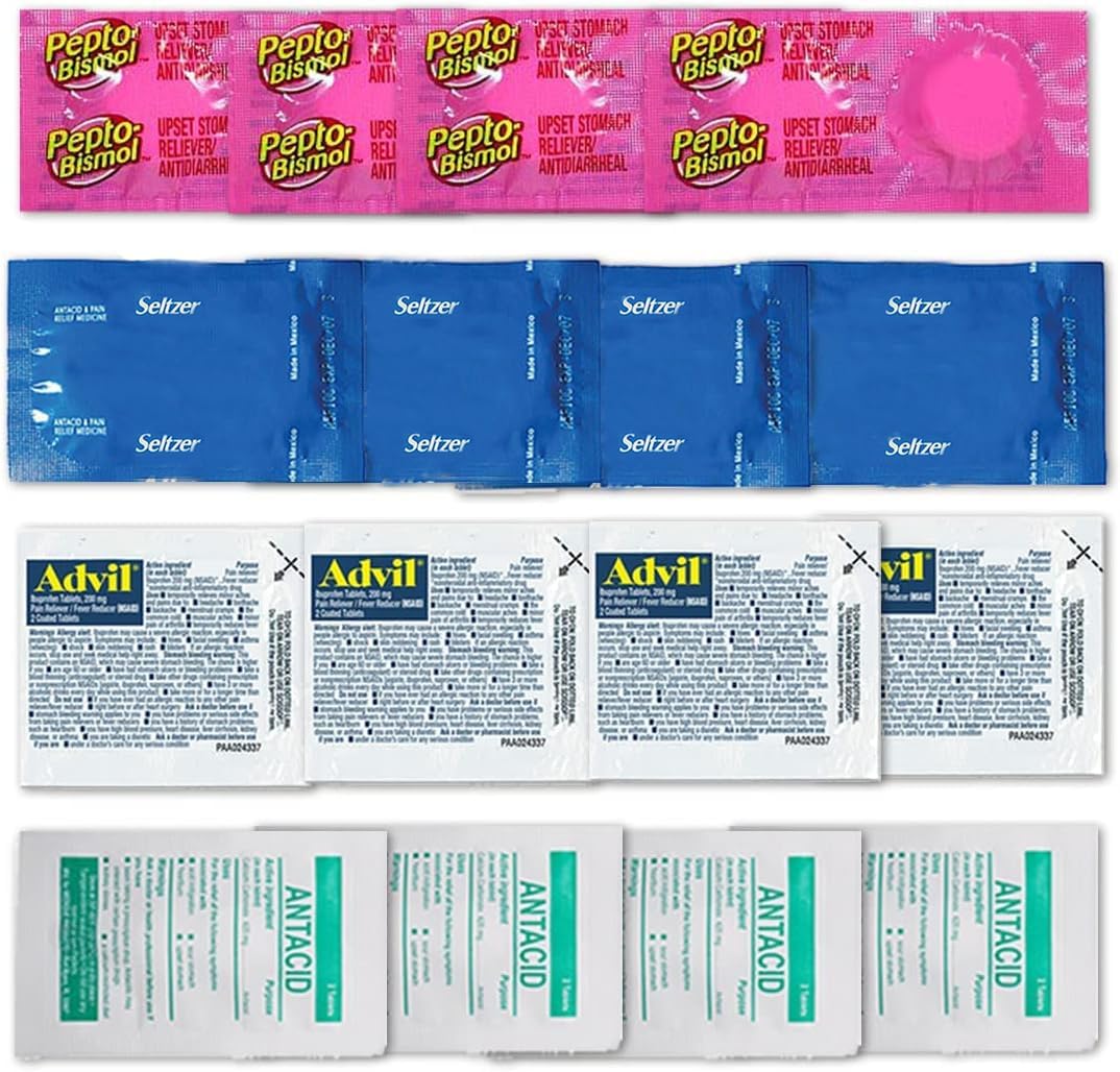 Amazon.com: Real Vitamins Travel Medicine Kit - Ibuprofen Individual ...