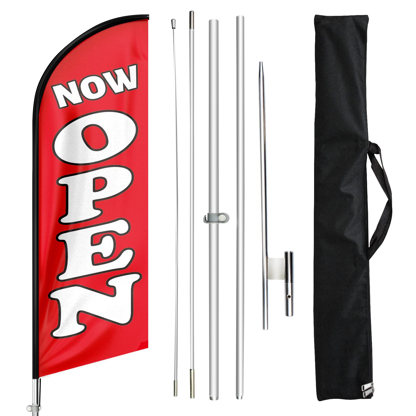 Now Open Flags Buy Pre Printed Now Open Feather Flags Save Up To 30%