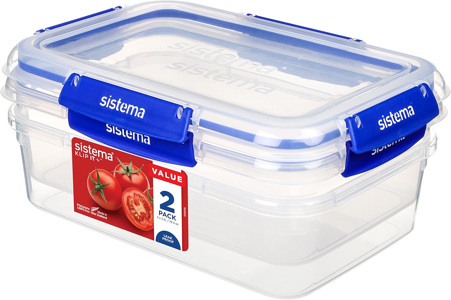 Sistema Food Storage Containers, 2.2L 2 Pack : Amazon.co.uk: DIY & Tools