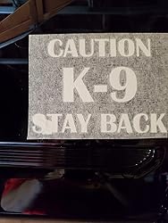 Amazon.com: Caution K-9 Stay Back 6" Vinyl Sticker Decal *F79 Canine ...