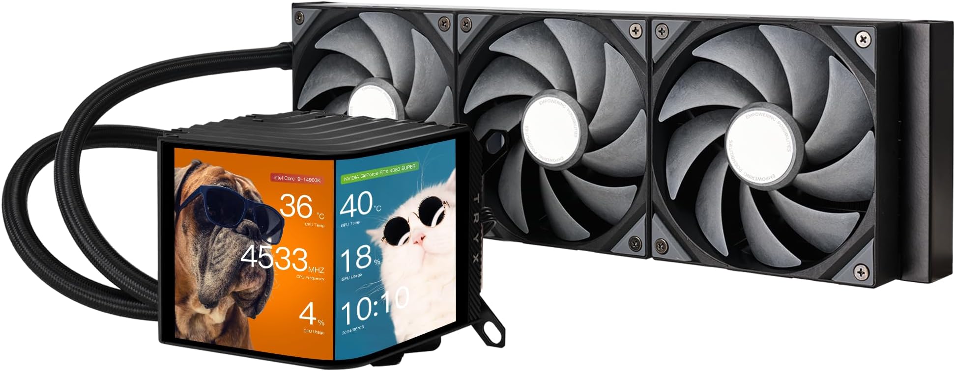 Amazon.com: Dynatron HOLO120 Holo Fan 120mm PWM RGB 3D Holographic ...