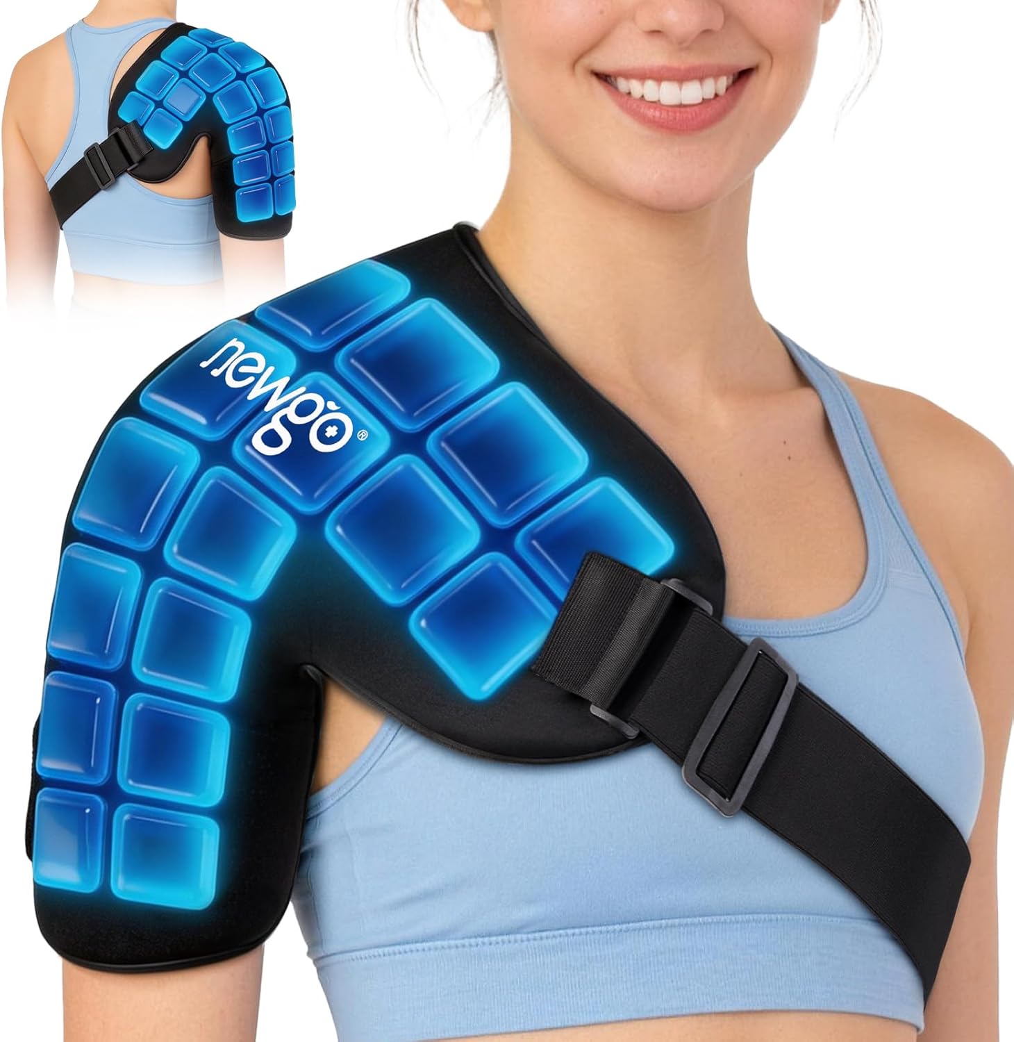 Amazon.com: Shoulder Ice Pack Rotator Cuff Cold Therapy, 45-Min Long ...