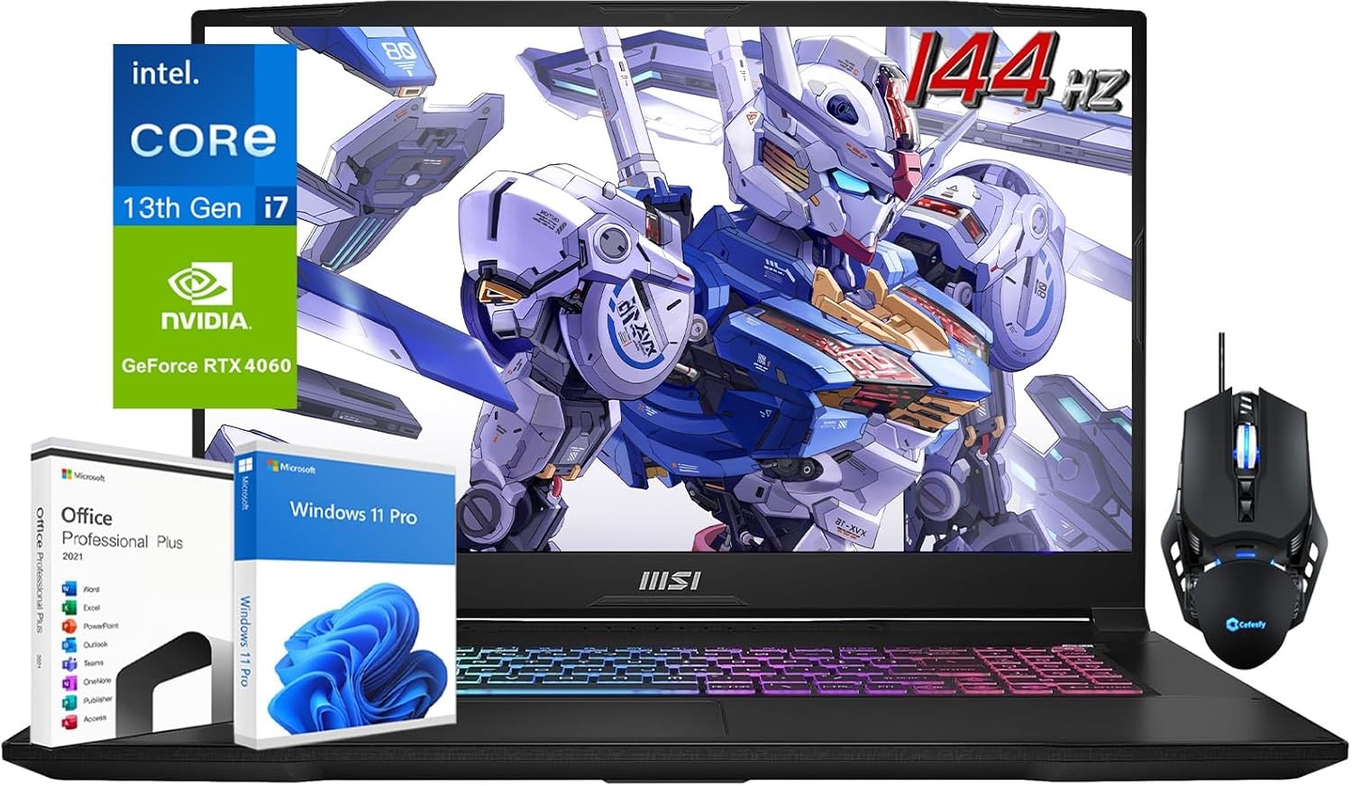 Amazon.com: MSI Katana 17 Gaming Laptop with MS Office Lifetime License ...