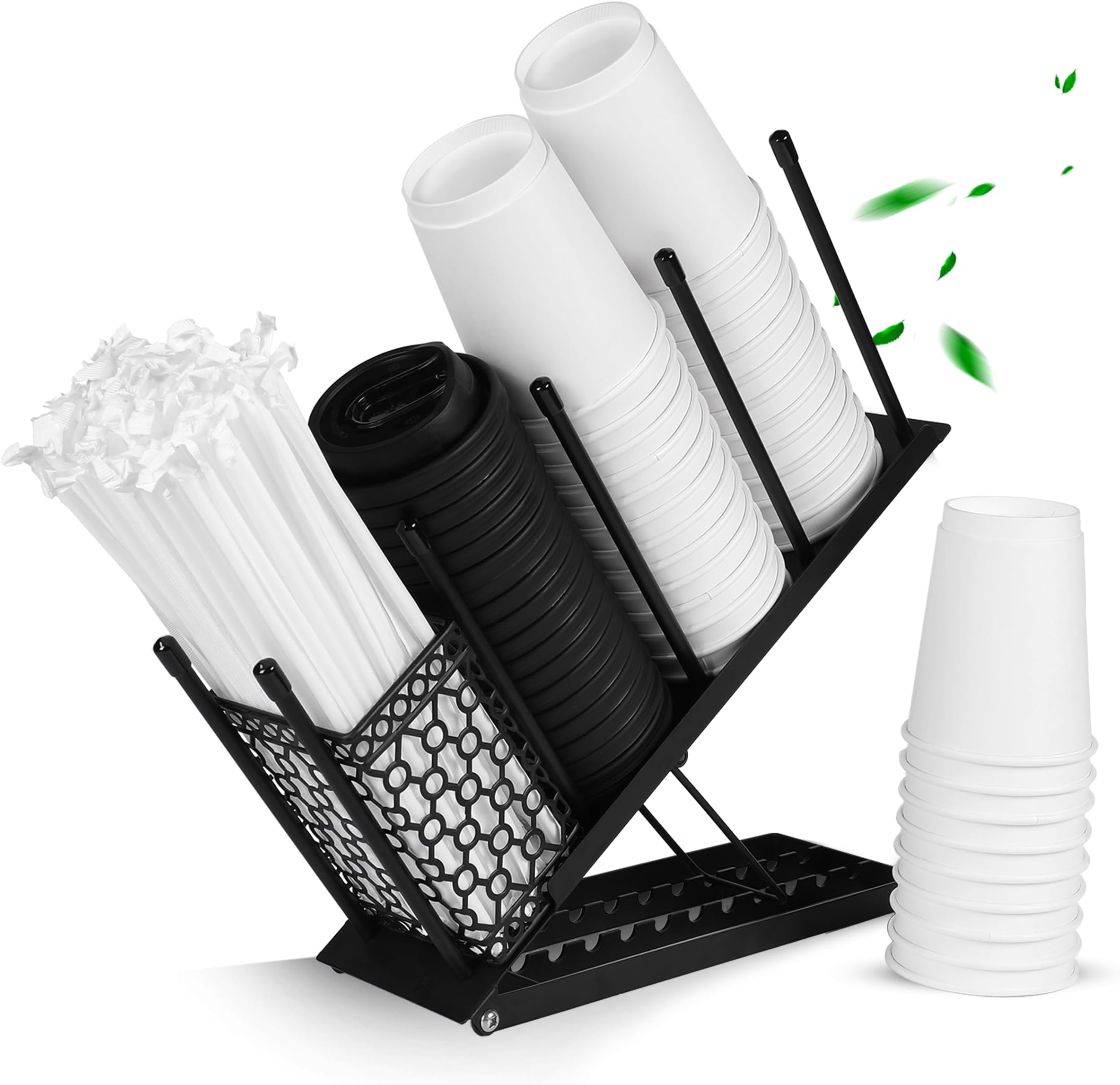 Amazon.com: Oslow Cup Dispenser - Heavy-Duty Metal Coffee Cup Holder ...