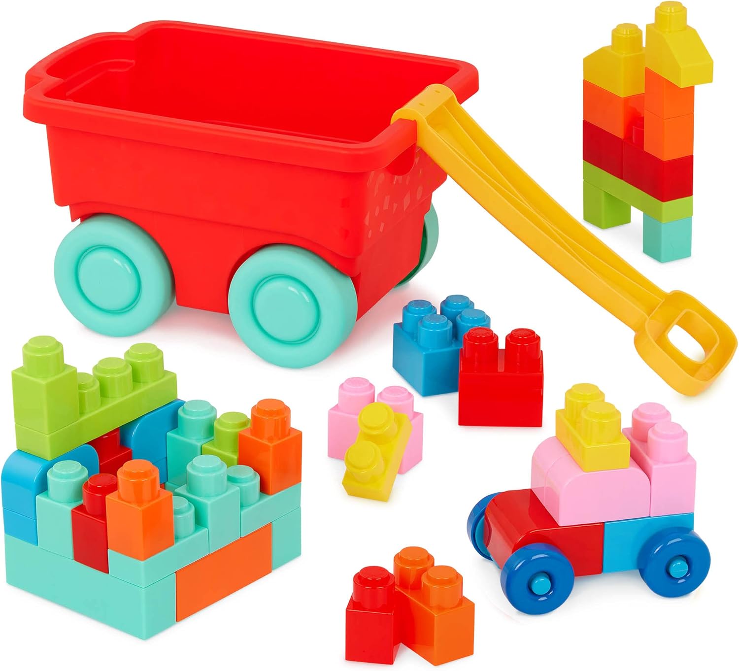 Amazon.com: Battat – Building Blocks – 47Pc Brick Set – Colorful ...
