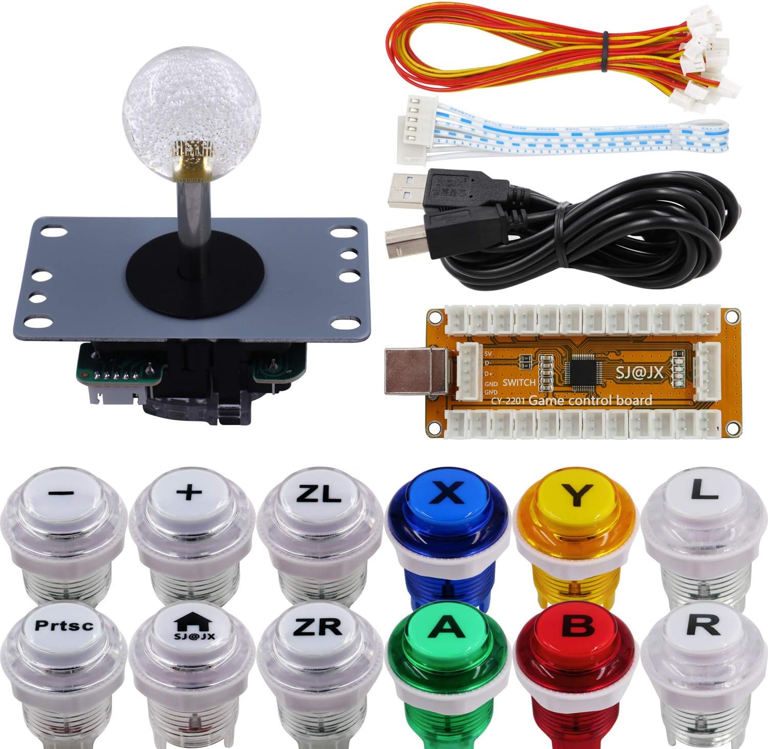 Amazon.com: SJ@JX Arcade Game Controller USB Encoder Gamepad Cherry MX ...
