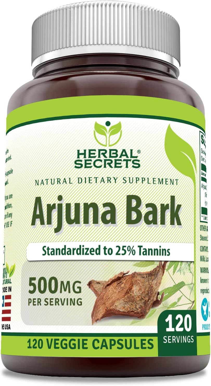 Amazon.com: Herbal Secrets Arjuna Bark Extract Supplement | 500 Mg ...