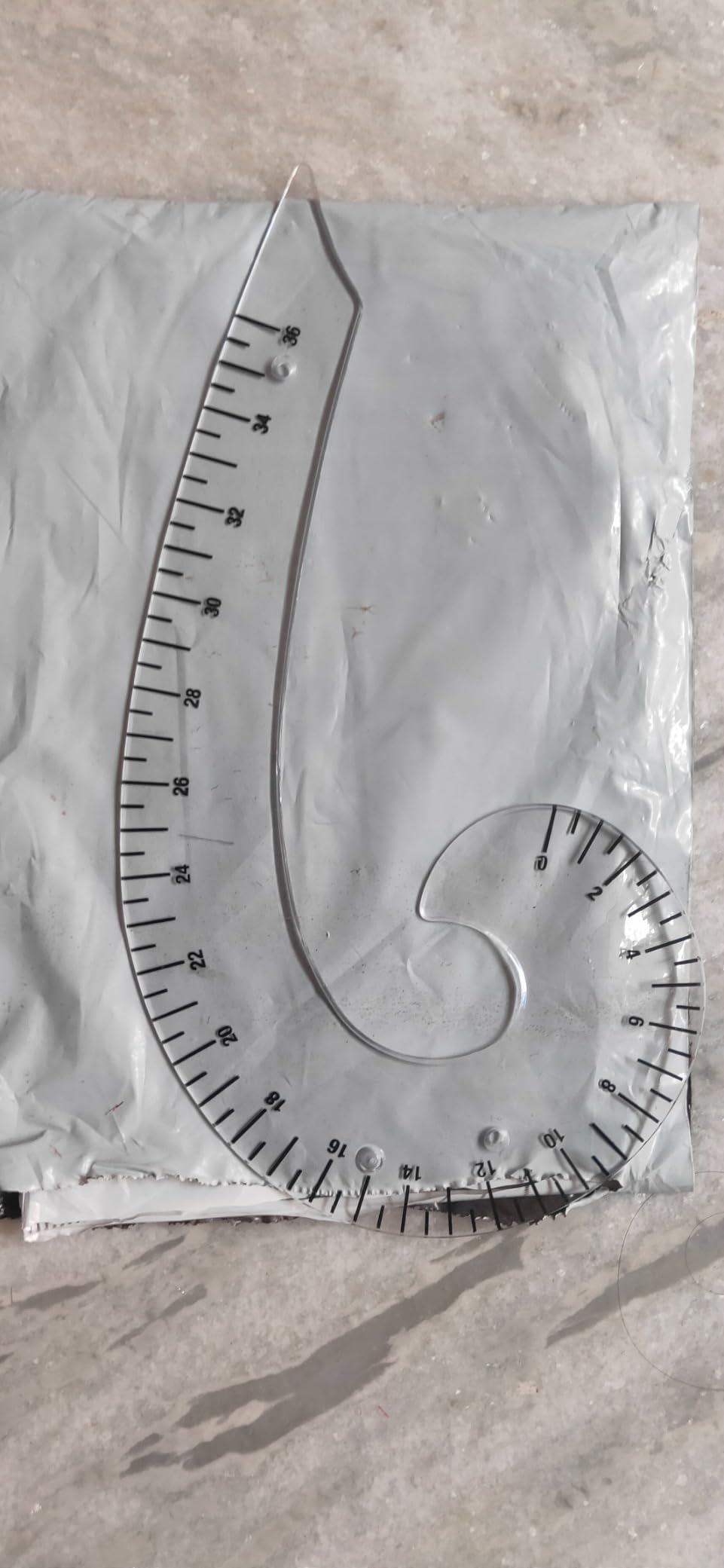 INSTITCH French Curve Scale with Marking, Armhole Curve Tailoring Scale ...