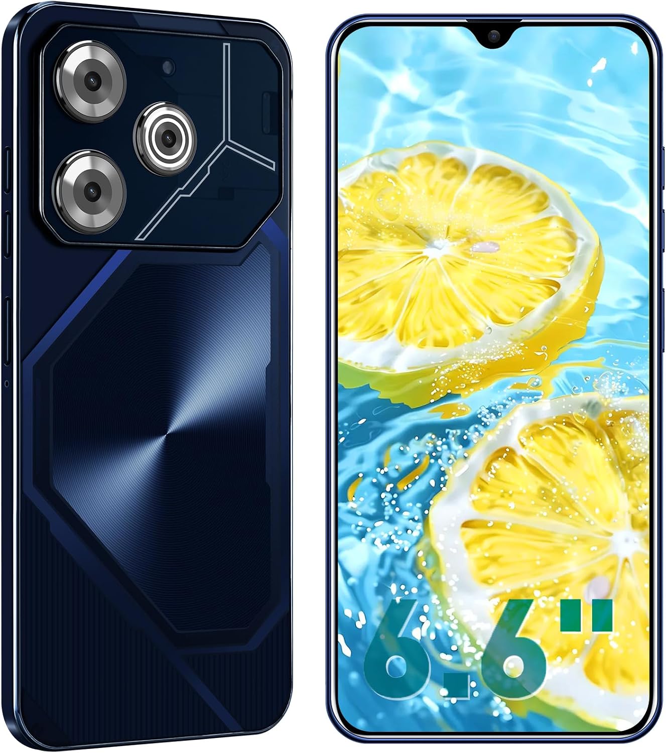 Fhrhig Celulares Android 14, 256GB+8GB RAM Smartphone, 6.6" HD Celular ...