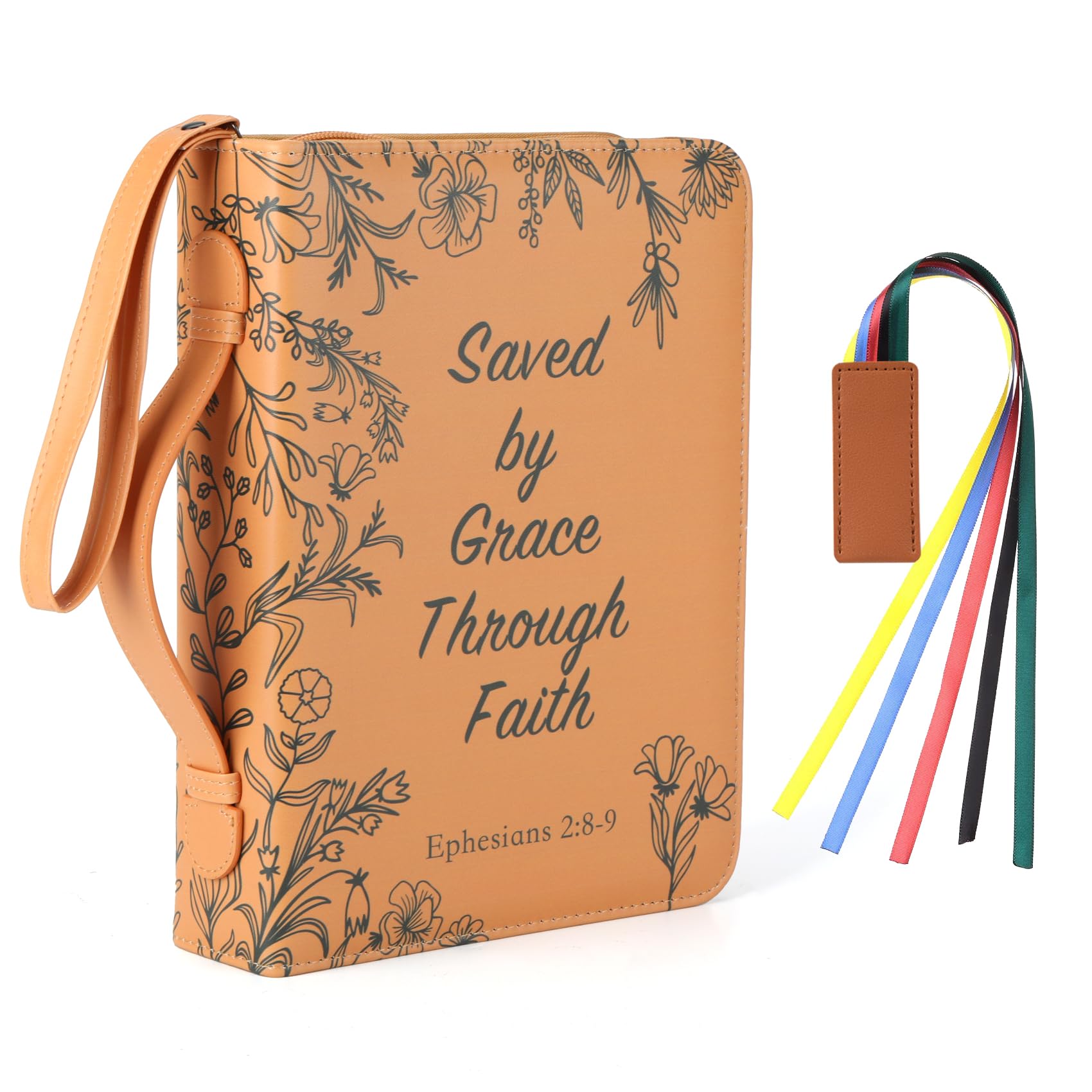 Amazon.com: Bible Cover Case for Women, PU Leather Bible Covers for ...