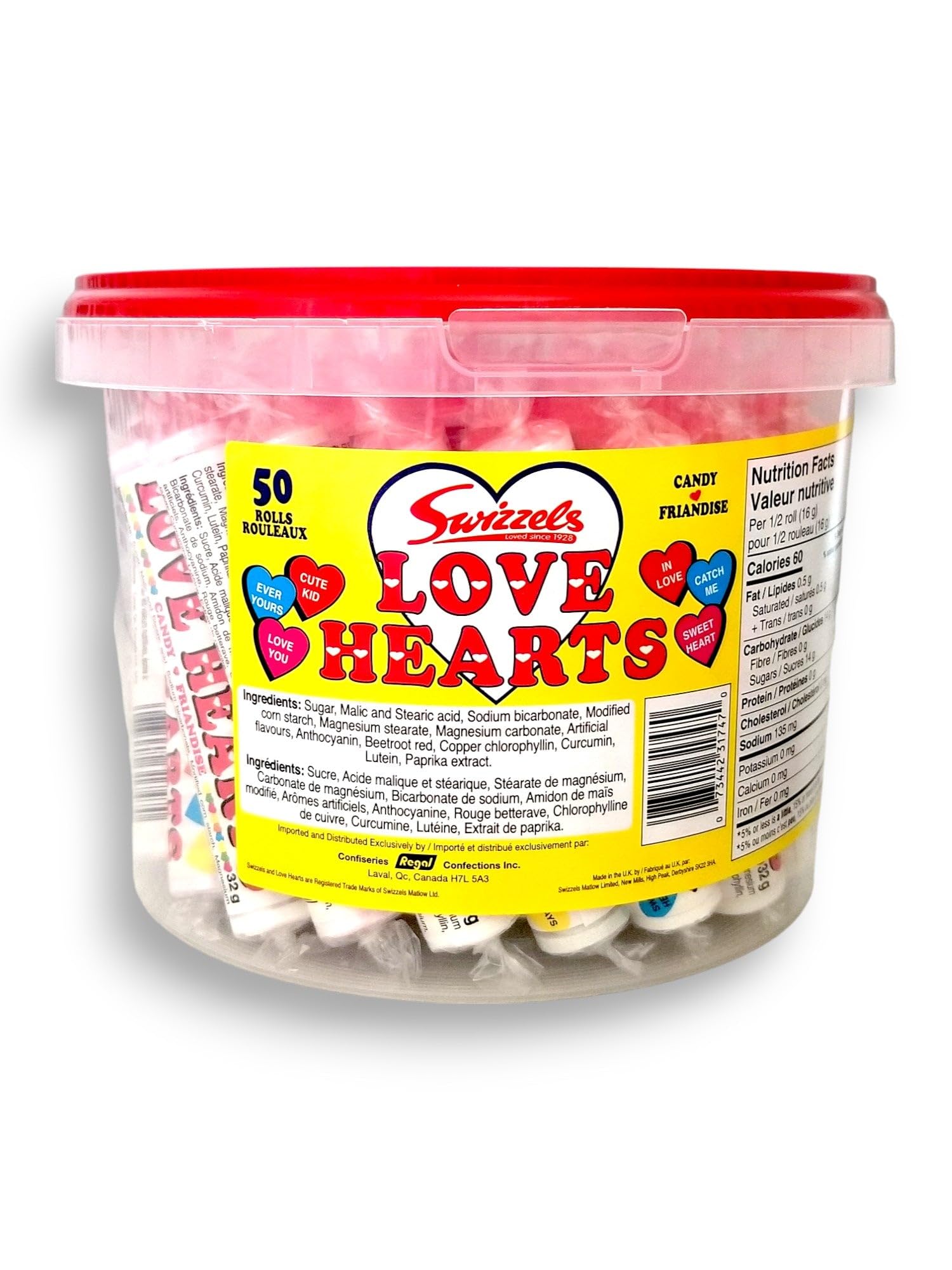 Love Hearts, 50 Count : Amazon.ca: Grocery & Gourmet Food