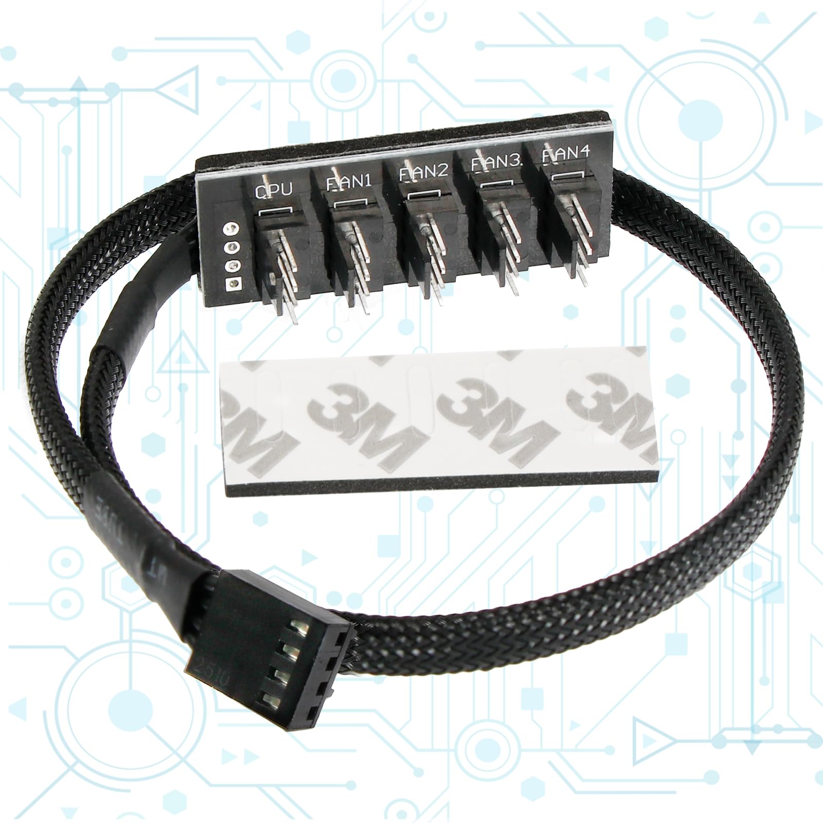 Snapklik.com : FOXTIP 4-Pin PWM PC Case Fan Hub (2-Pack) - Power Supply ...