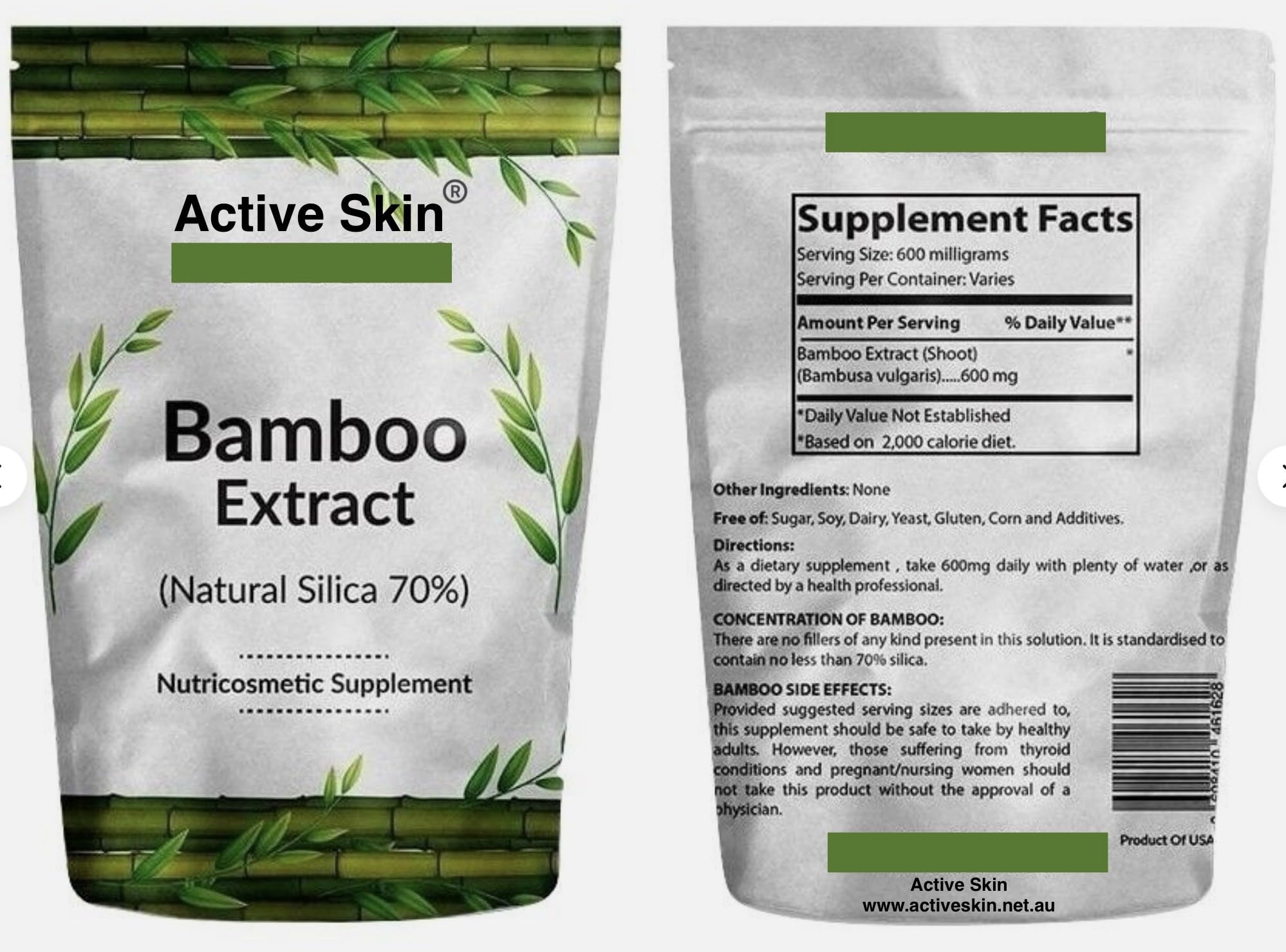 Bamboo Extract Powder | Natural Silica 70% | Pure Bamboo Extract ...