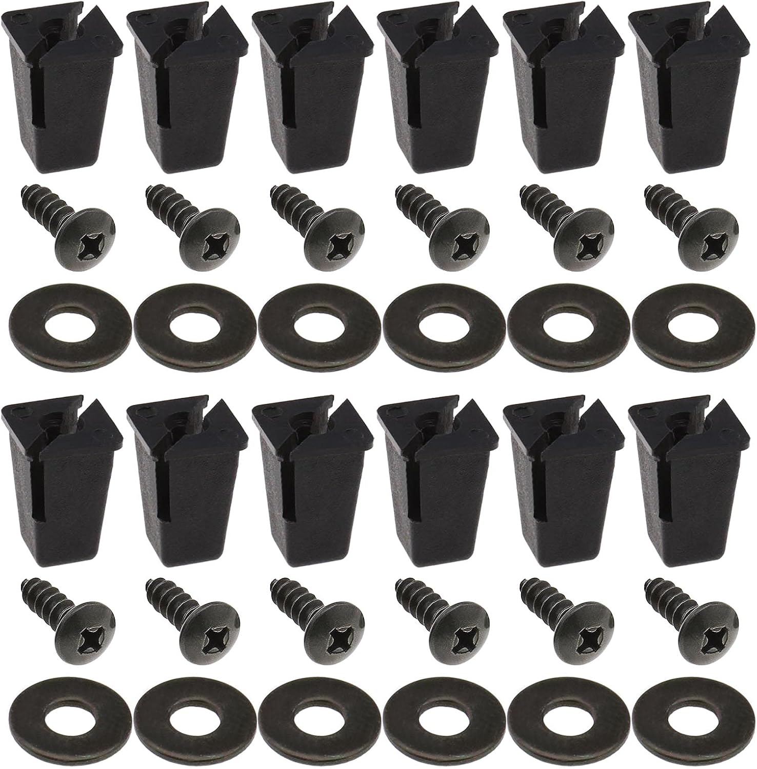 eMagTech 20pcs Screw Fixing Clips Nut Kit Expanding Lock Nut Grommets ...