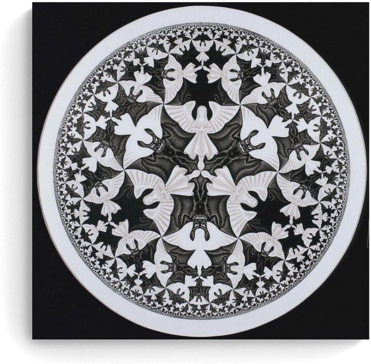 Amazon.com: INOMAK Famous M.C. Escher Posters《Bats》Wall Art M.C. Escher ...