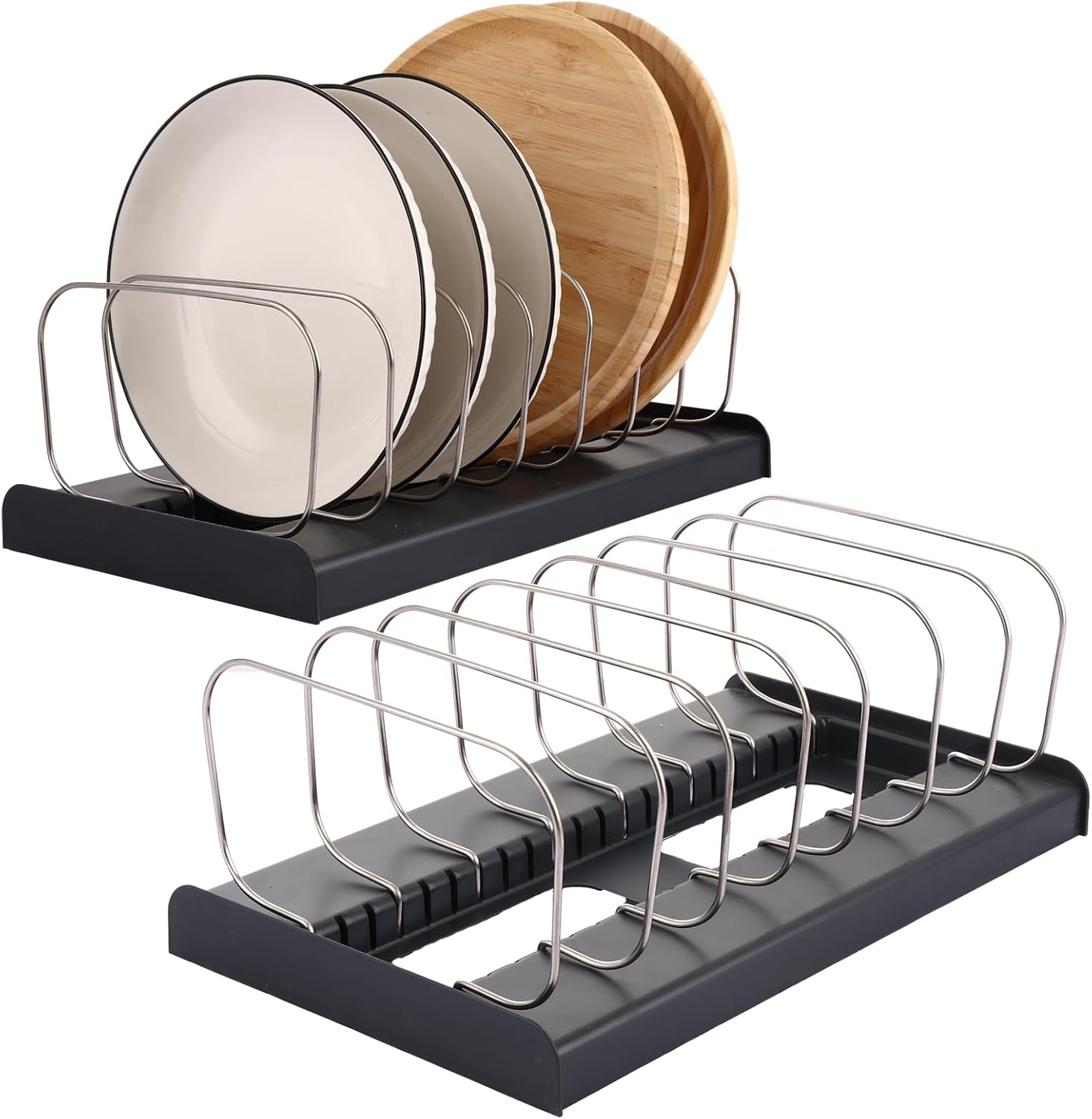 AKOLAFE 2 Pack Baking Tray Rack Kitchen Drawer Cupboard Organiser 7 ...
