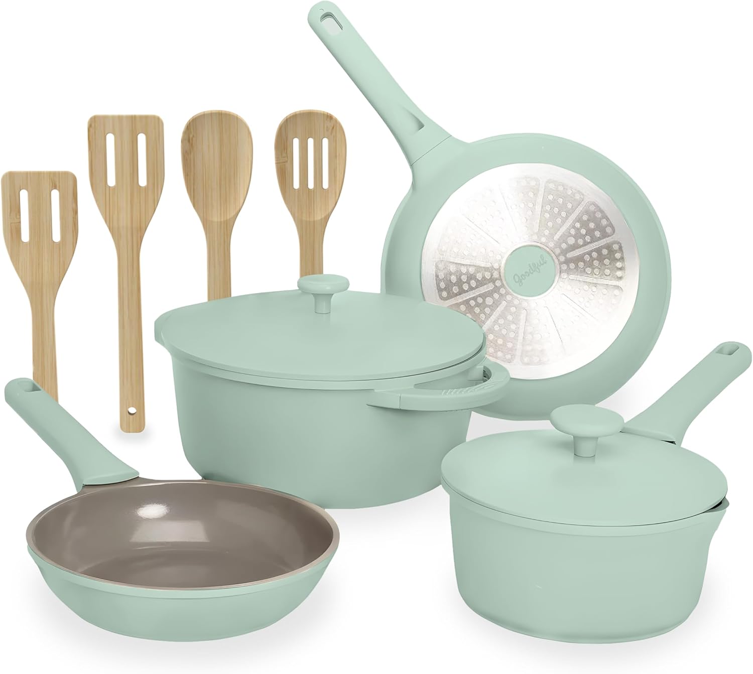 Amazon.com: Goodful All-in-One Cookware Set, Sage: Home & Kitchen