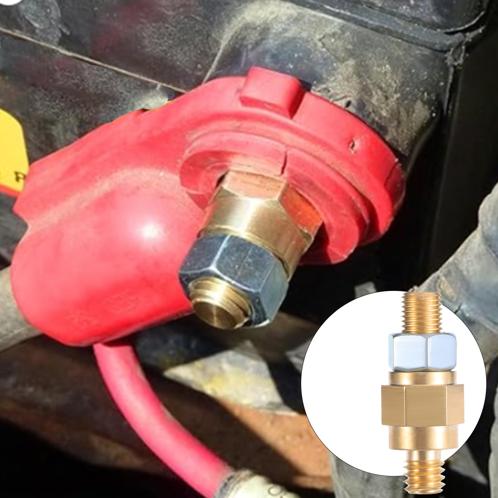 Side Post To Top Post Battery Terminal Adapters Brass 2 Pack Side Post ...