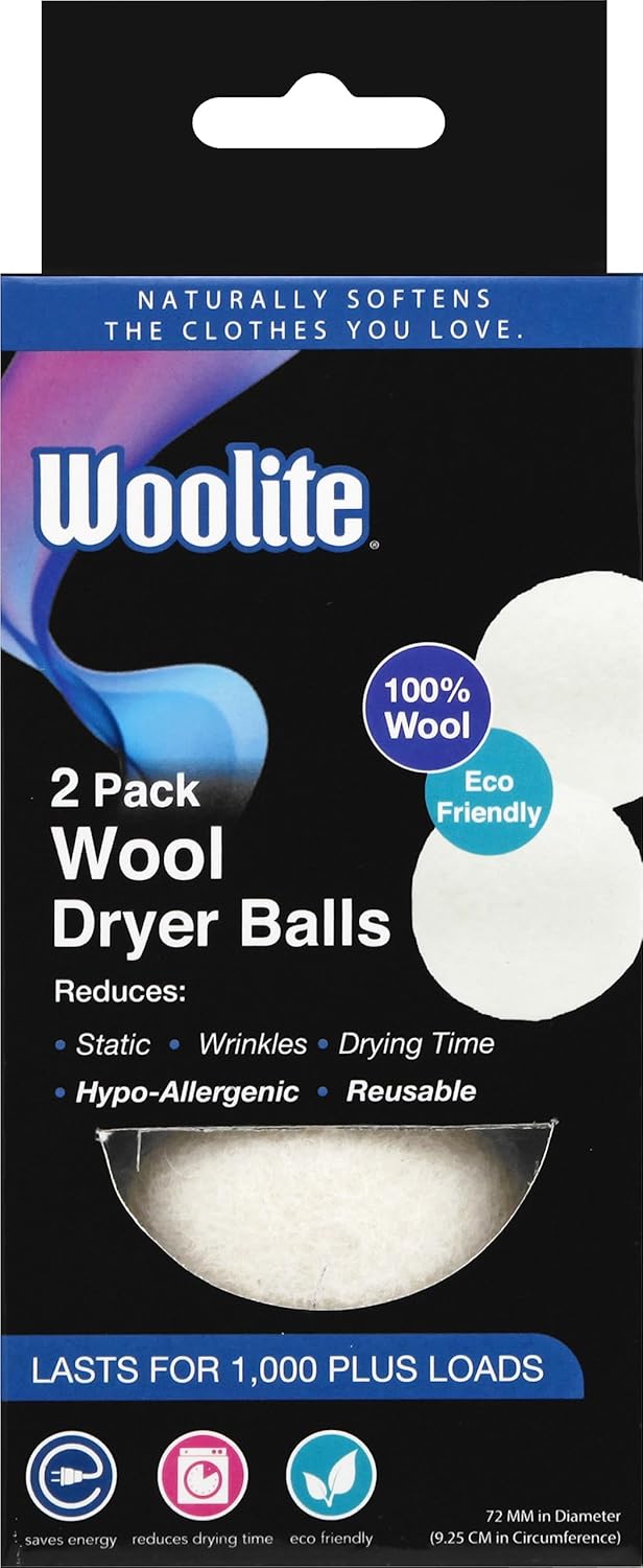 Amazon.com: Woolite, Wool Dryer Ball, 2 Count : Health & Household