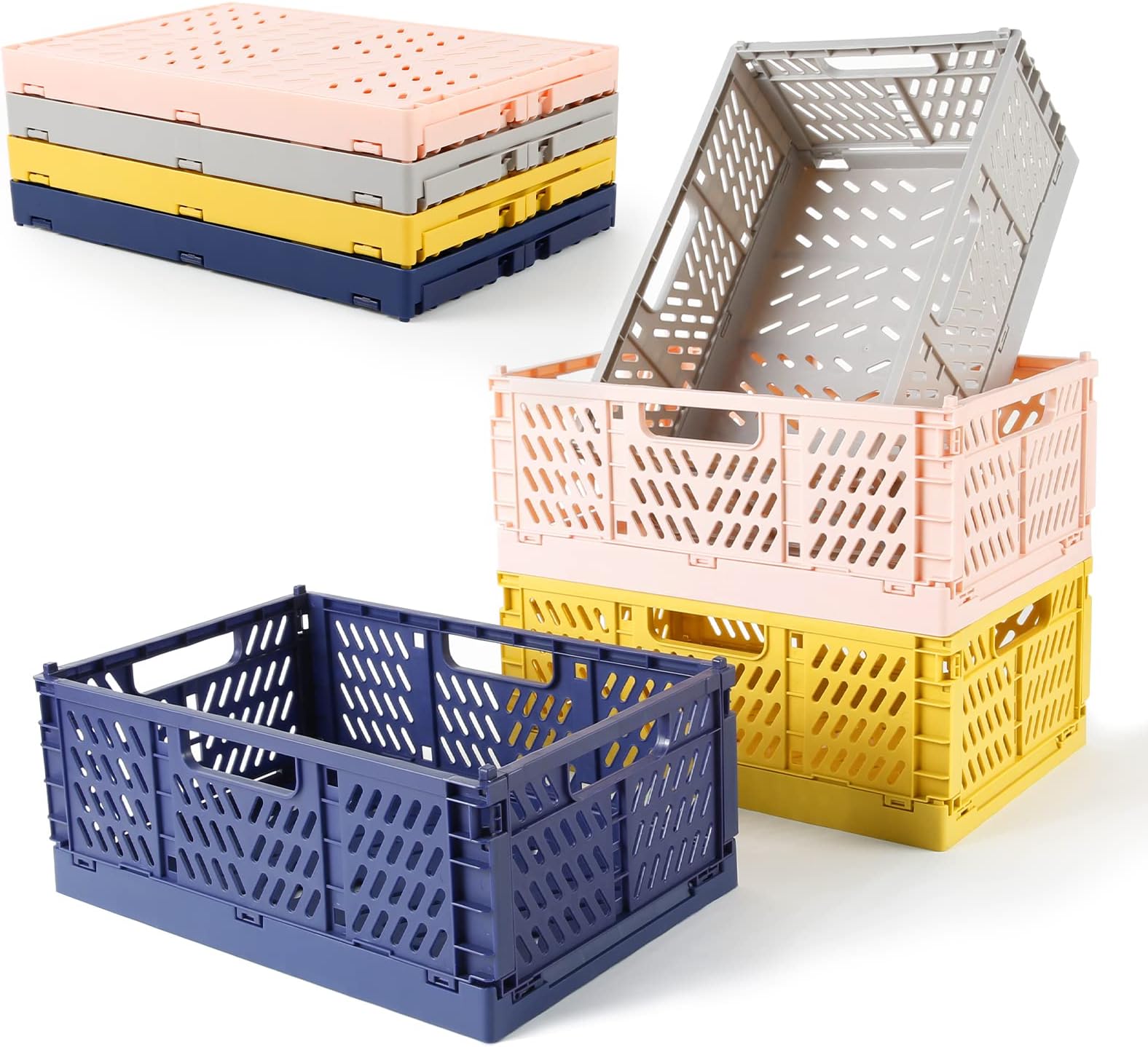 Juego de Cajas Plegables, Cajas de Almacenamiento Plegable de plġstico ...