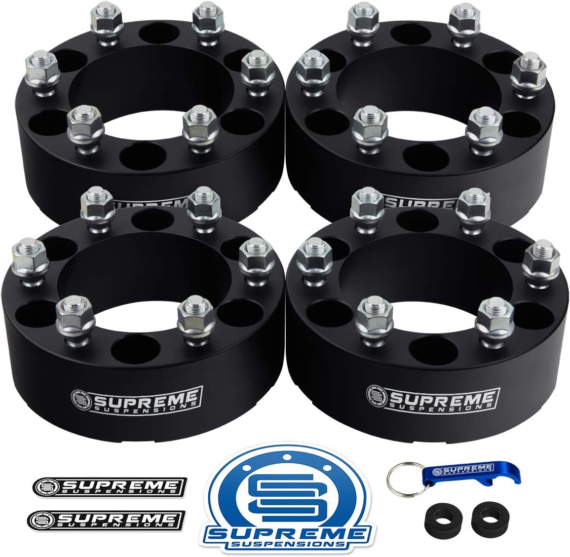 Amazon.com: Supreme Suspensions - 4pc Set [Black] 1.5" Wheel Spacers ...
