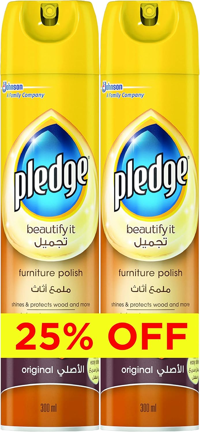 Pledge Beautify It Furniture Polish Spray, Original Scent, Gently ...
