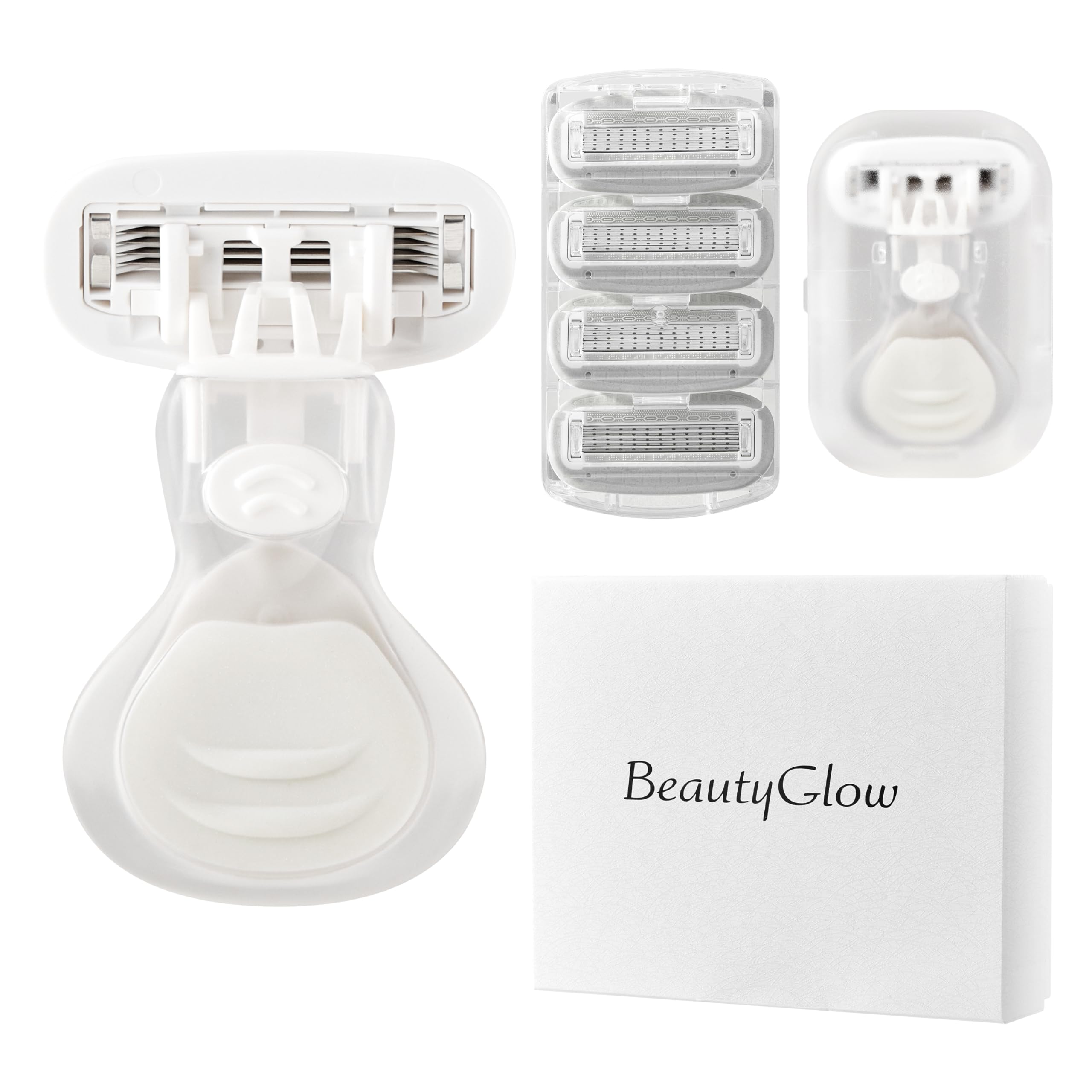 Amazon.com: BeautyGlow Mini Razors for Women, Extra Smooth On The Go ...