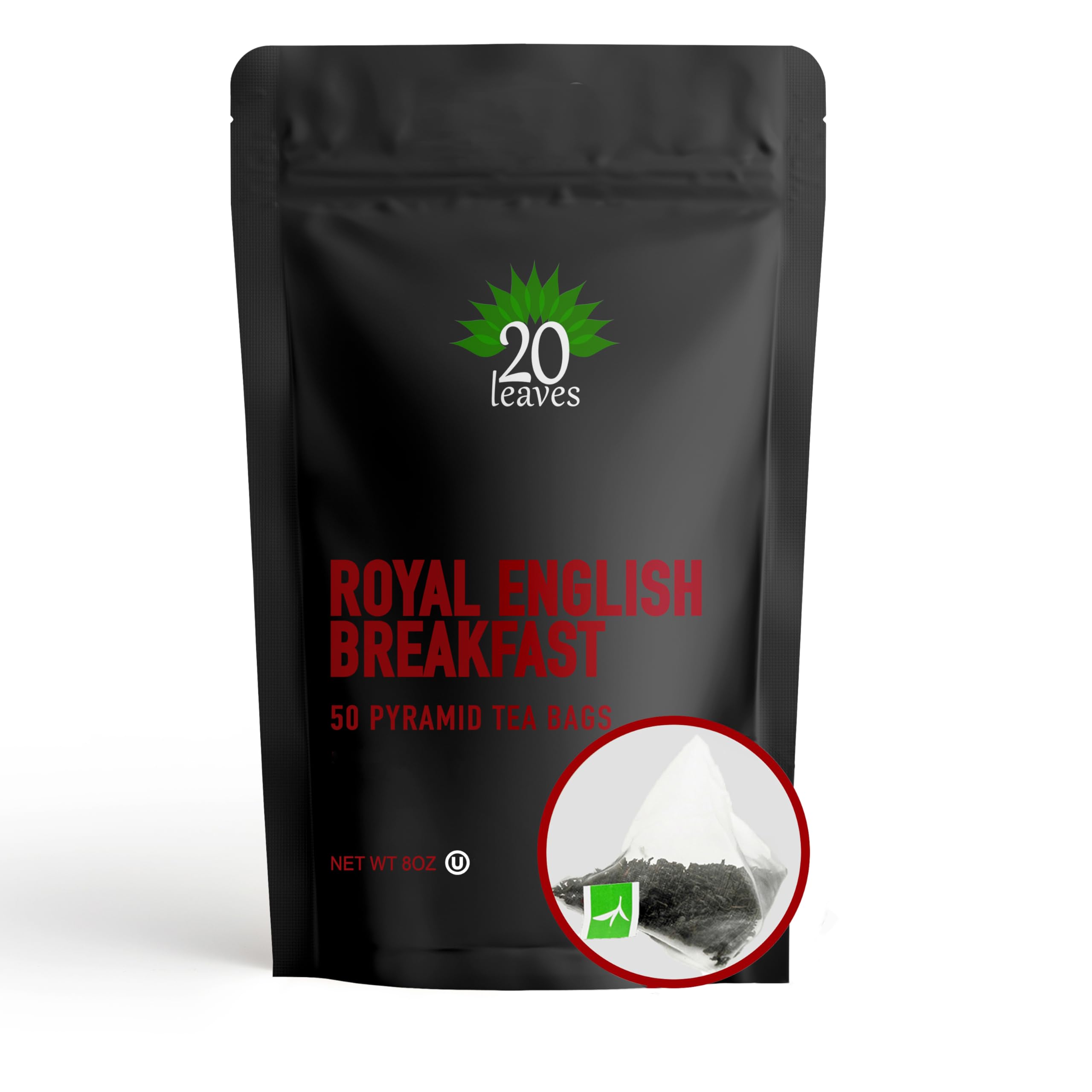 Amazon.com : Royal English Breakfast - 50 Pyramid Tea Bags Sachets in ...